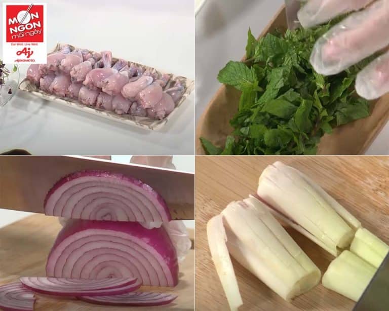 Ếch xé phay trộn rau mầm: Món nhắm đơn giản ngon lạ